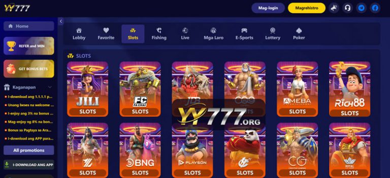 YY777 Casino Don't Miss Free Bonus ₱300 - 777yy.org